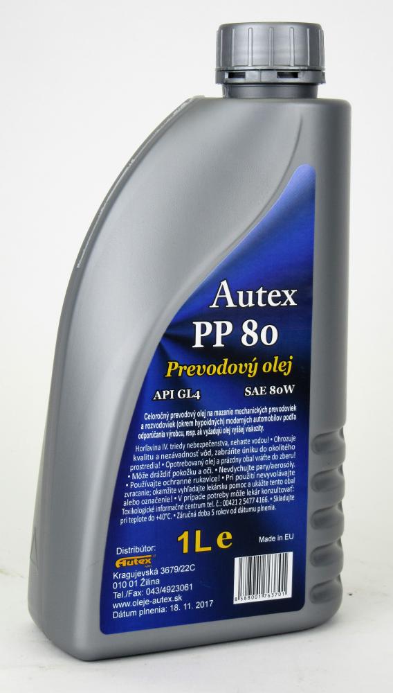 Prevodový olej AUTEX PP80 1L | E-shop | Autex